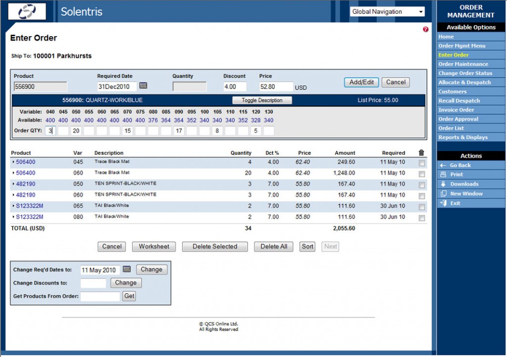 Order Management – Multiple Options for Order Entry – Solentris ...
